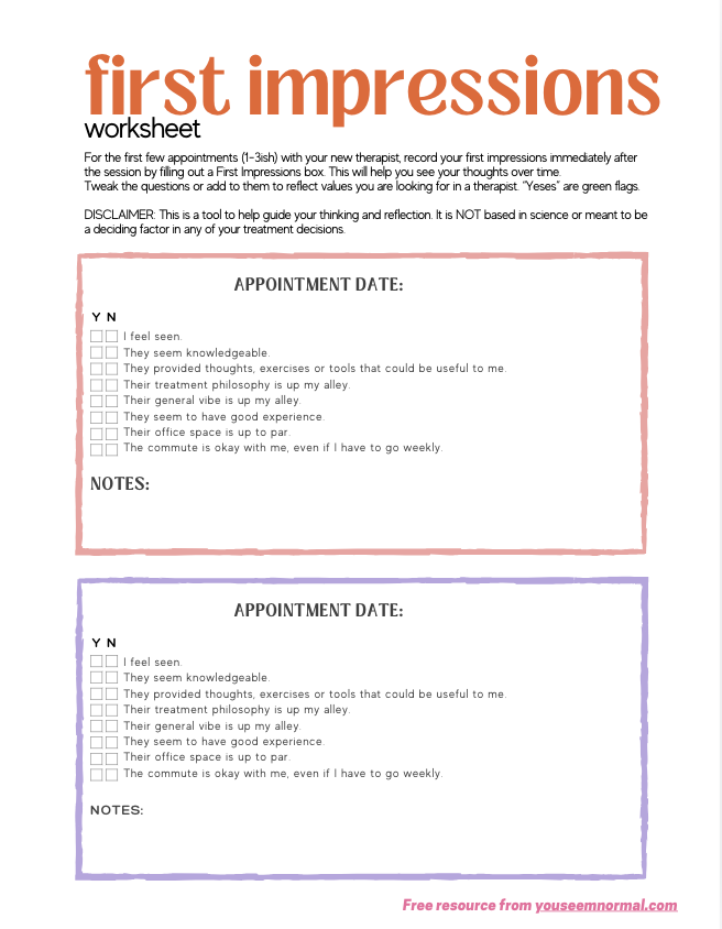 Templates – youseemnormal